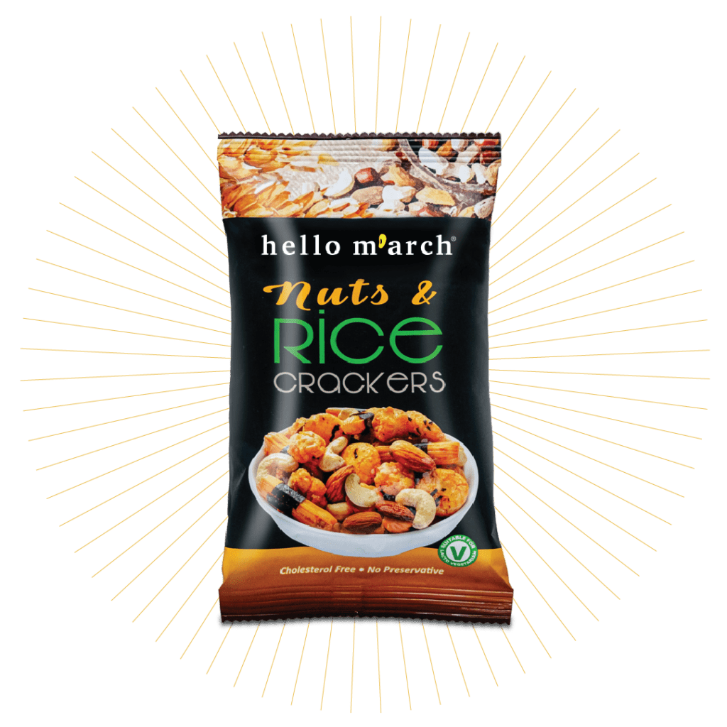 Nuts & Rice Crackers (30g) | Hello M'arch