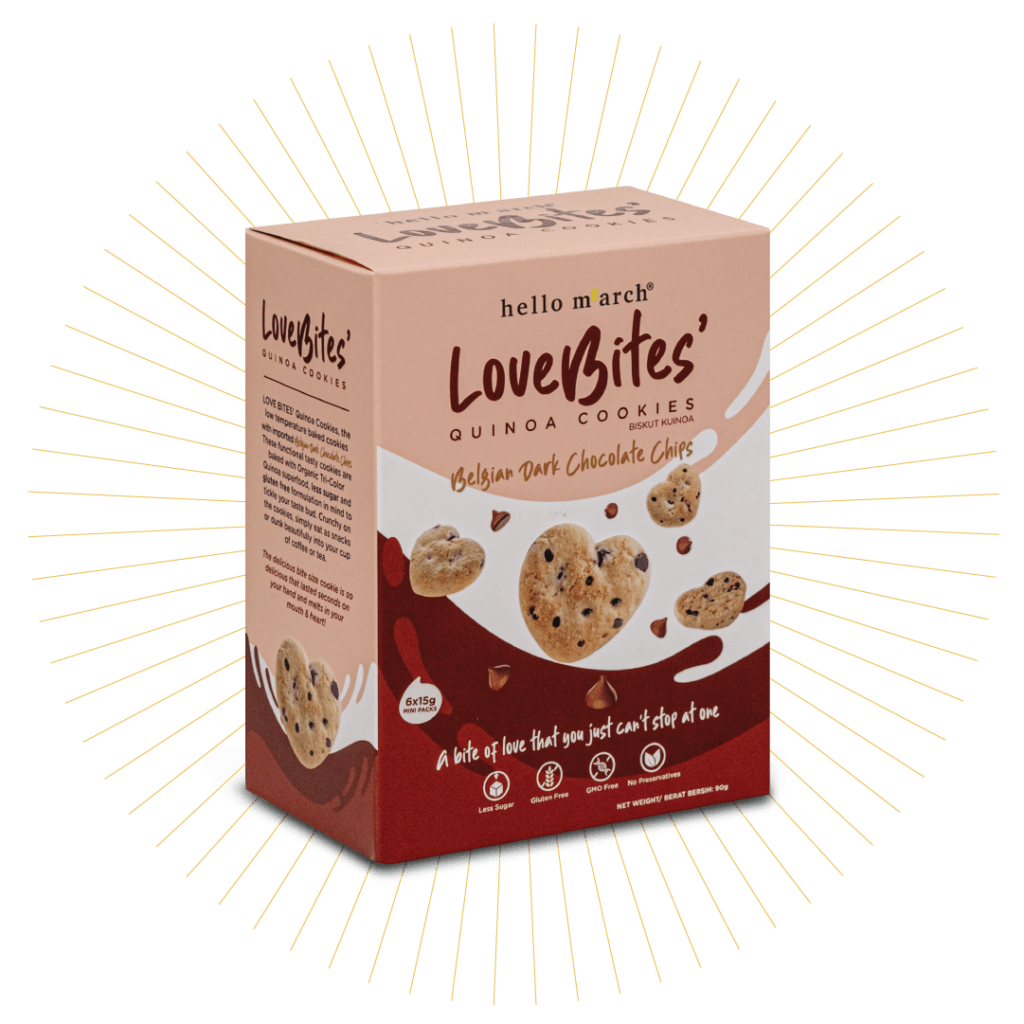 Love Bites' Quinoa Cookies Belgian Dark Chocolate Chips (Gluten Free ...