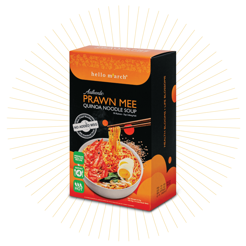 Authentic Prawn Mee Quinoa Noodle Soup | Hello M'arch